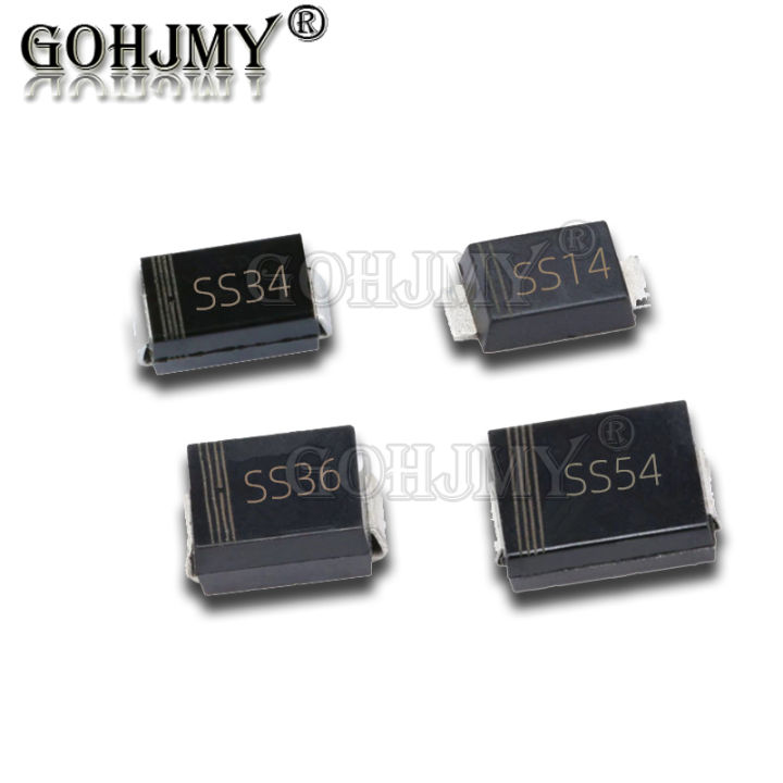 50PCS Schottky Diode SMB SS24 SS26 SS34 SS54 SS56 SMC SS32 SS34 SS54 ...