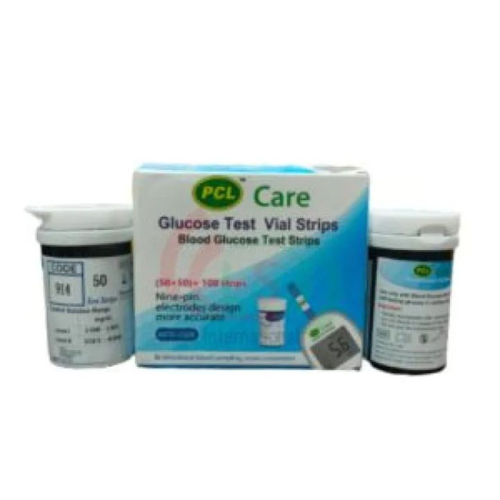 PCL CARE BLOOD GLUCOSE TEST STRIP 50 PCS | Daraz.com.bd