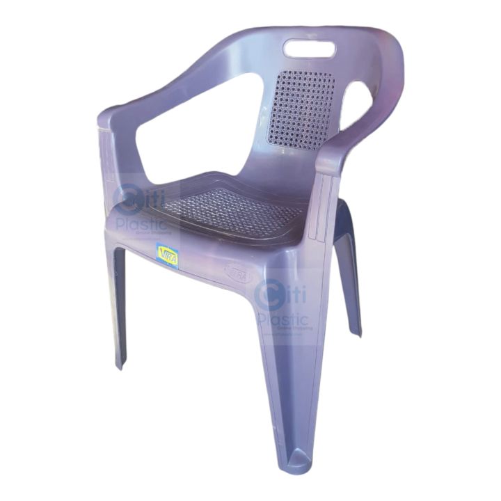 VIRA (Boss) Plastic Outdoor Chair- Grey | Daraz.pk