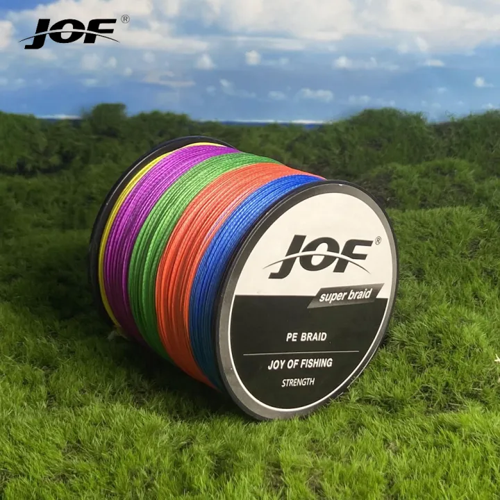 JOF 8 Braided X8 Strands 1000M 500M 300M Fly Fishing Line Multifilament ...