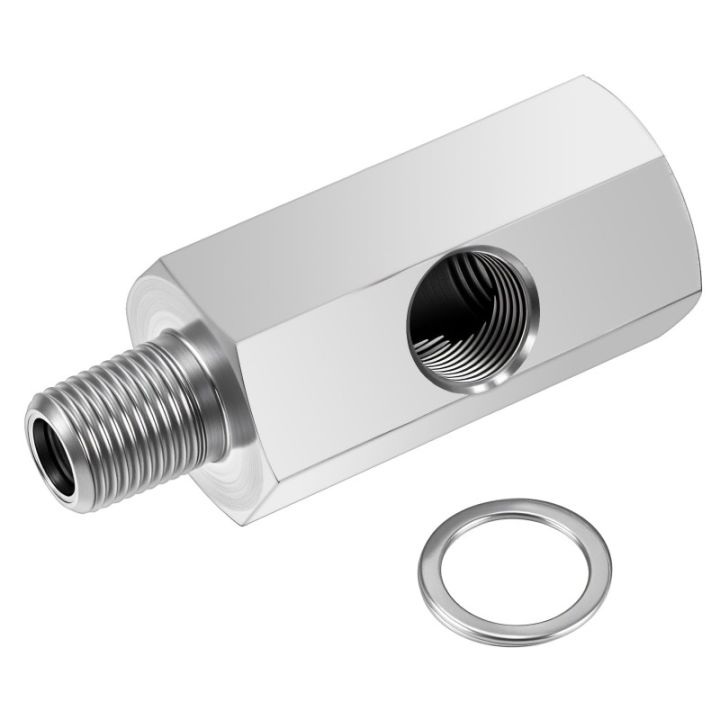 1PCS Fuel Pressure Sensor M10X1 To 1/8NPT T-Port Connector Side Hole ...