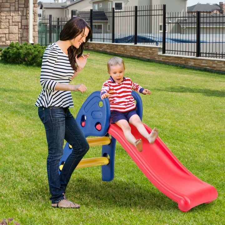 Play Toddler Slide Indoor & Outdoor Backyard Slide Freestanding Garden ...