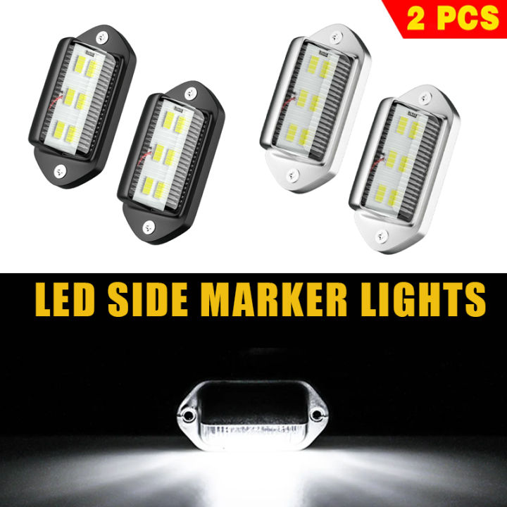 6 LED Car License Number Plate Light 12V 24V For SUV Truck Trailer Van ...