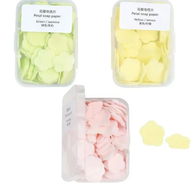 Pack of mini paper soaps / 50.pcs/box Portable Soap Paper Bath Hand ...