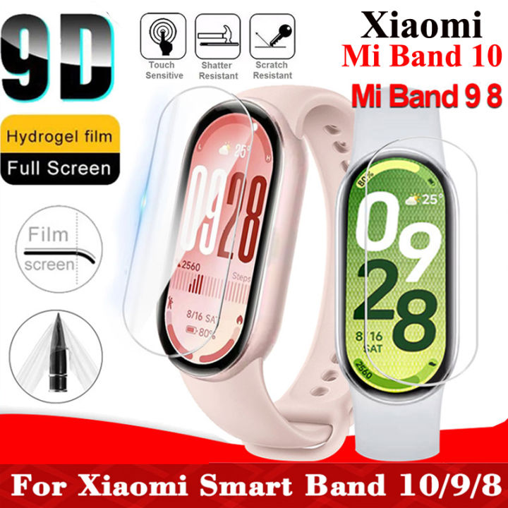 1-3PCS HD Clear Soft Hydrogel Film For Xiaomi Mi Band 10 Protecitve Film Smartwatch Screen ...