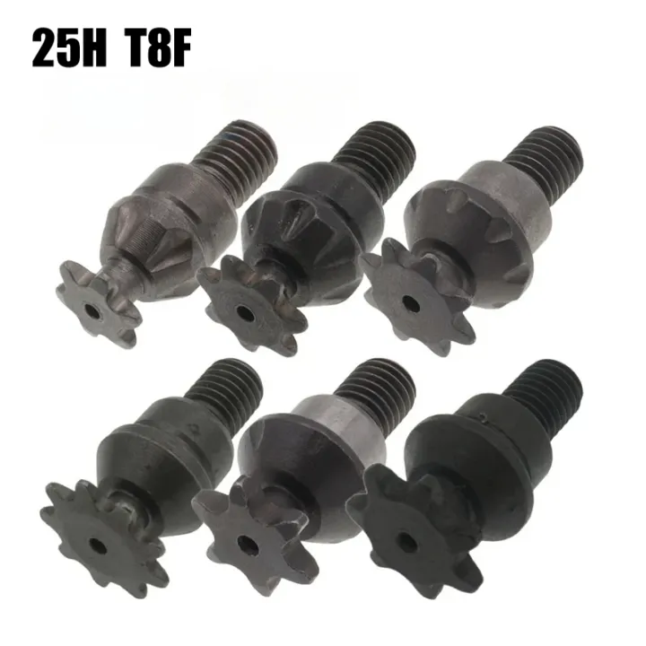 25H T8F 6/7/8 Tooth Clutch Drum Gear Box Front Pinion Chain Sprocket ...