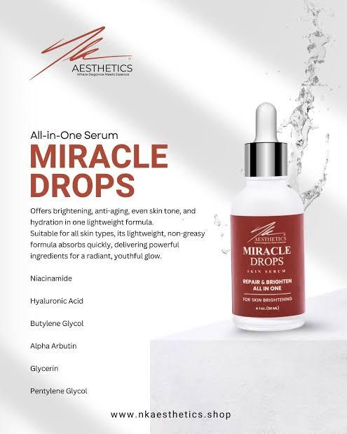 NK Aesthetics Miracle Drop Repair and Brighten - All in One Serum ...