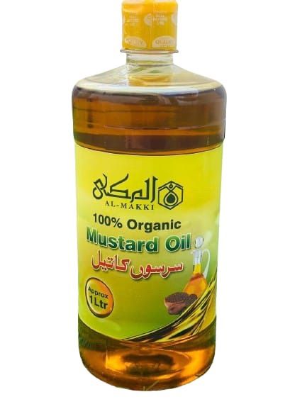 Mustard Oil 100% Pure & Organic | Sarson ka tail | 1 Liter (1000ml ...