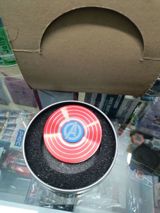 Marvel Avengers Fidget Spinner / Captain America Shield Fidget Spinner ...