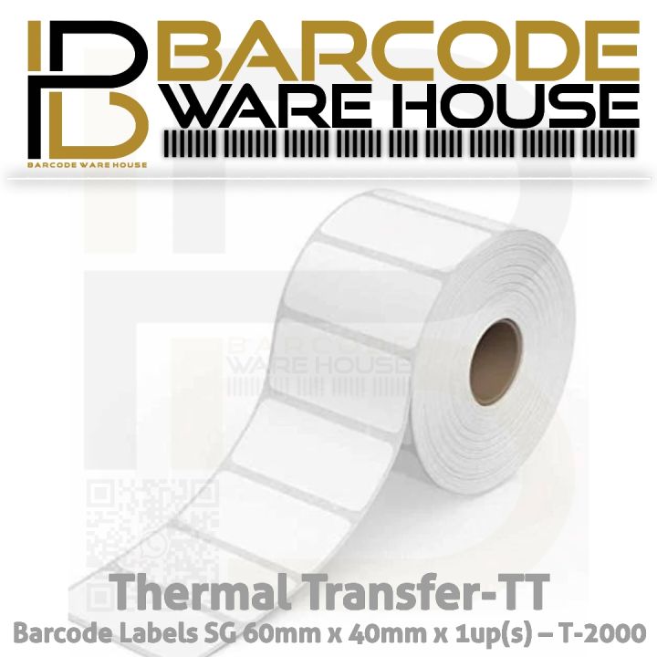 Barcode Labels SG 60mm x 40mm x 1up(s) -T-2000 | Daraz.lk