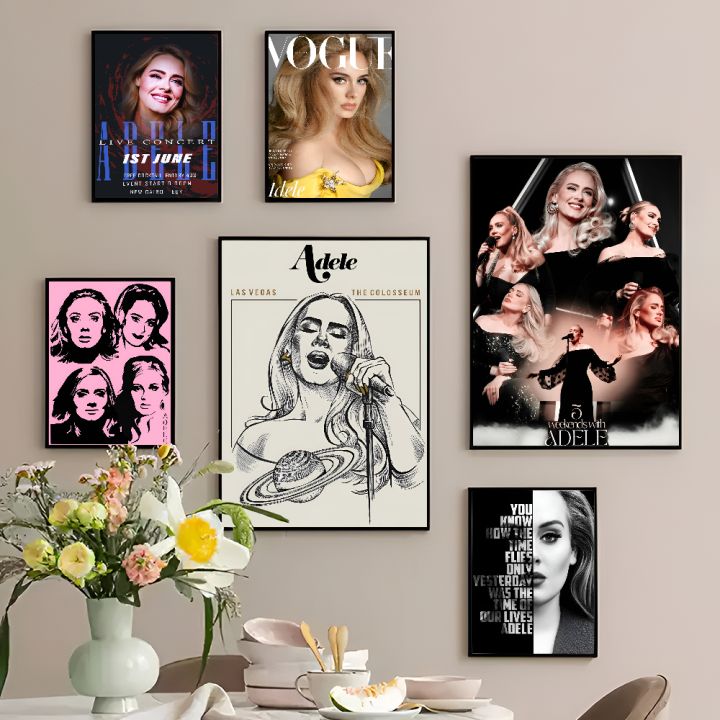 Singer Adele Classic Movie Posters Waterproof Paper Sticker Coffee ...