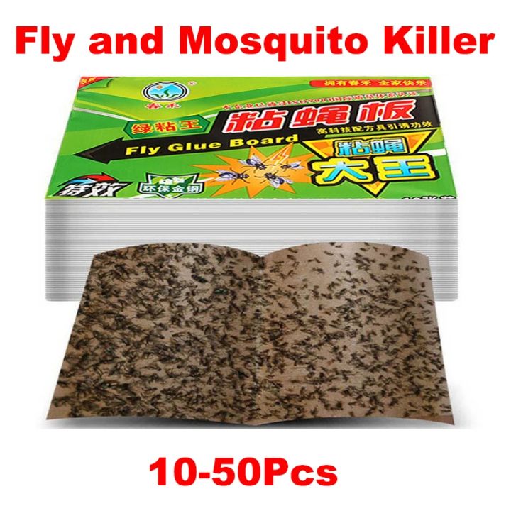10-50 Glue Trap Catcher Sticky Boards Sticky Traps Eliminate Flies ...