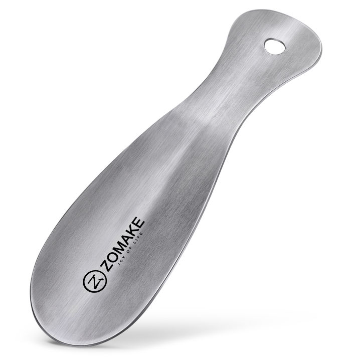 Stainless Steel Shoe Horn Spoon Shape Shoe Lifter Travel Use Plastic ...