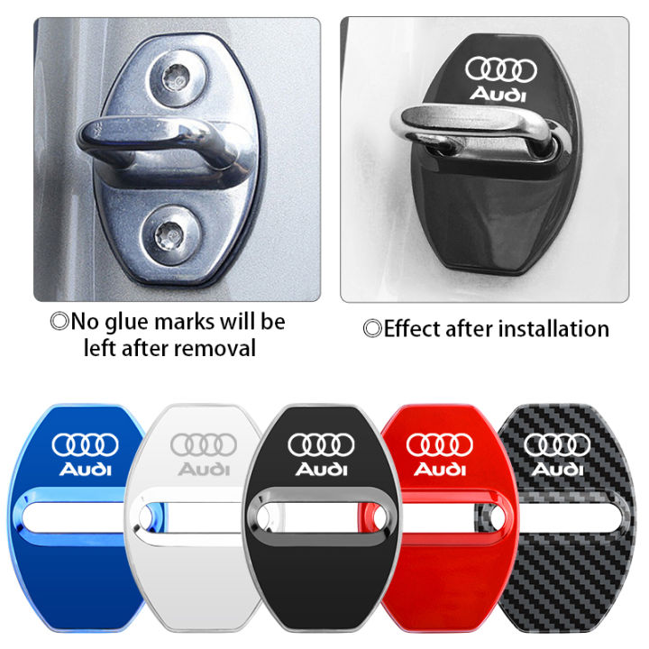 Car Accessories Auto Door Lock Covers Case For Audi A3 A4 A5 A6 A7 Q2 ...