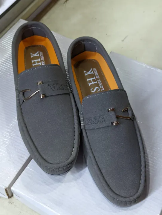 Mens Grey loafers shoes {7 to 10 All sizes available} | Daraz.pk