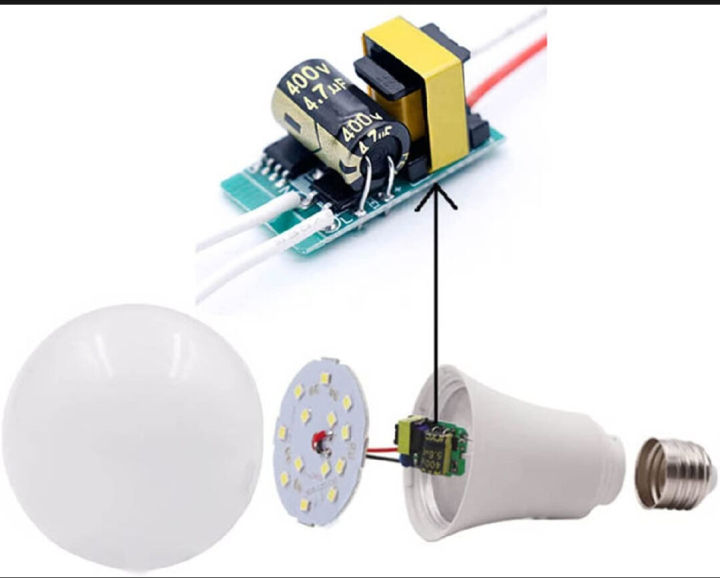 20 watt led driver ac 220v 20 watt led bulbs driver circuit board for smd led chip board | Daraz ...