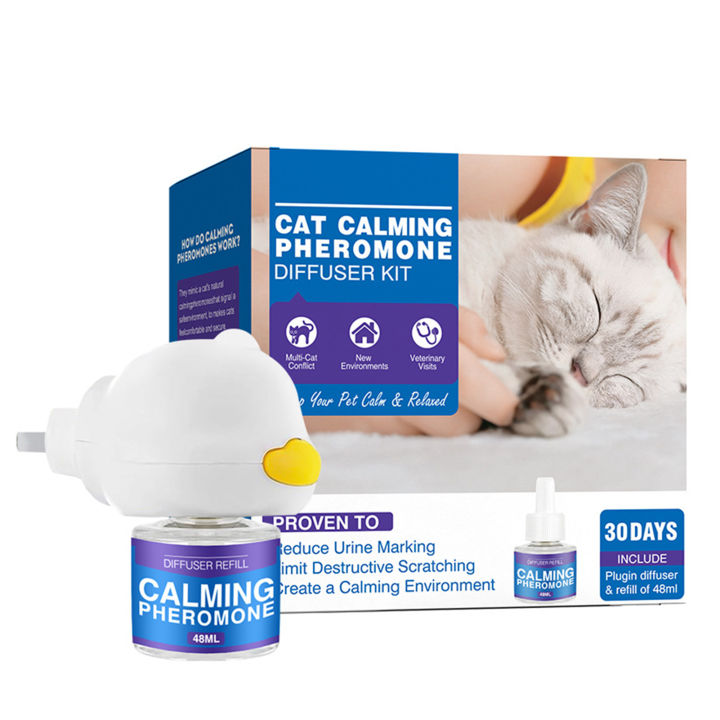 Cat Pheromones Calming Diffuser Refill Reduce Fighting Relieve Stress ...