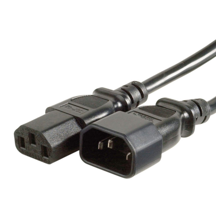 IEC C13 to C14 Power Cord 18AWG Computer Power Cable IEC320C14 TO ...