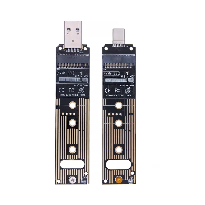 M2 SSD Adapter NVMe Enclosure M.2 to USB3.1 Case for NVME PCIE M Key ...