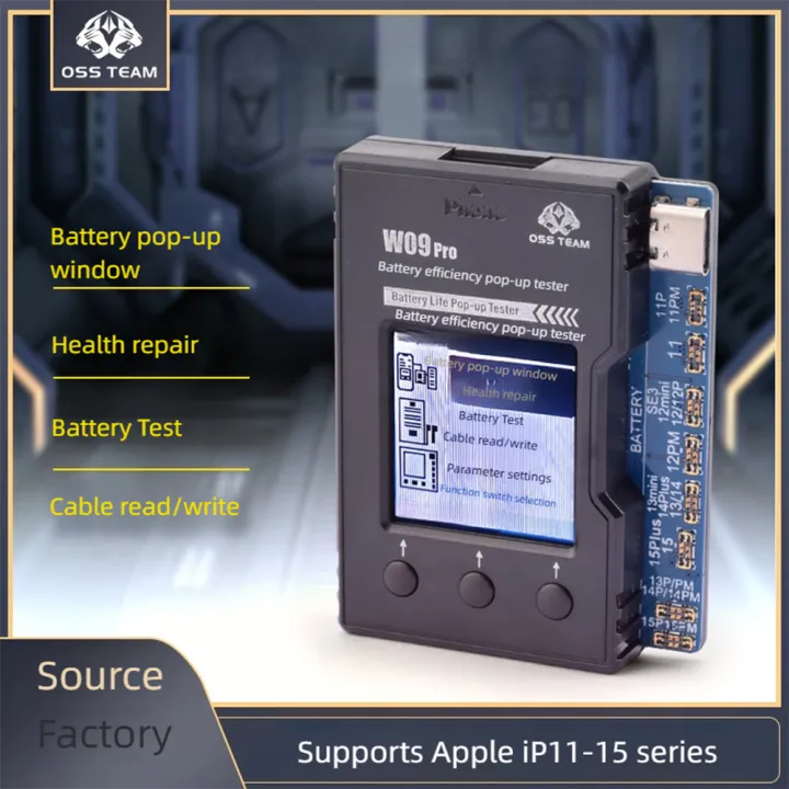 OSS TEAM W09 Pro Battery Life Pop-up Tester for Apple iP11-15 series ...
