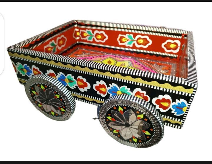 Handmade traditional thela design truck art basket | Daraz.pk