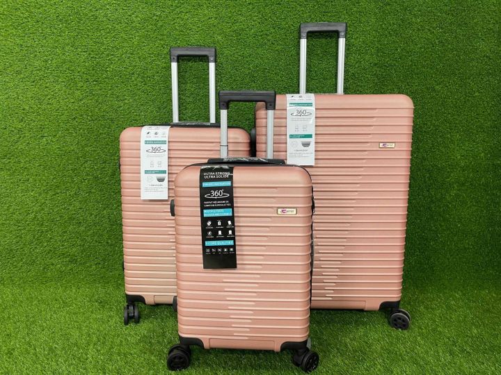 4 Wheels 360 Rotation Luggage Bag Set 3pcs Hard Shell Trolley Bags 20 ...