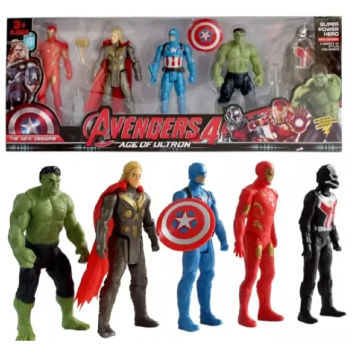 Avengers pack of 5 superheros action figures and collectibles | Daraz.pk