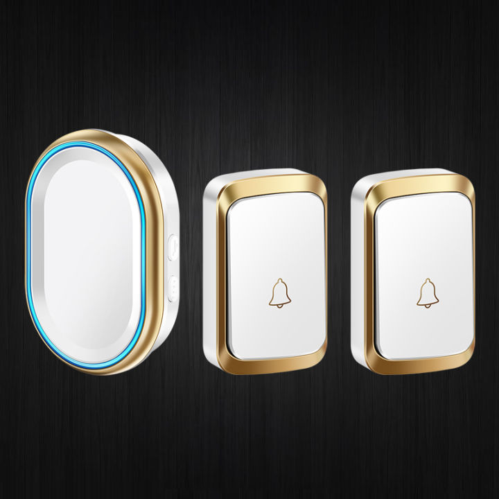 CACAZI Intelligent Wireless Doorbell Kit Smart Door Bell 300 Meter Home ...