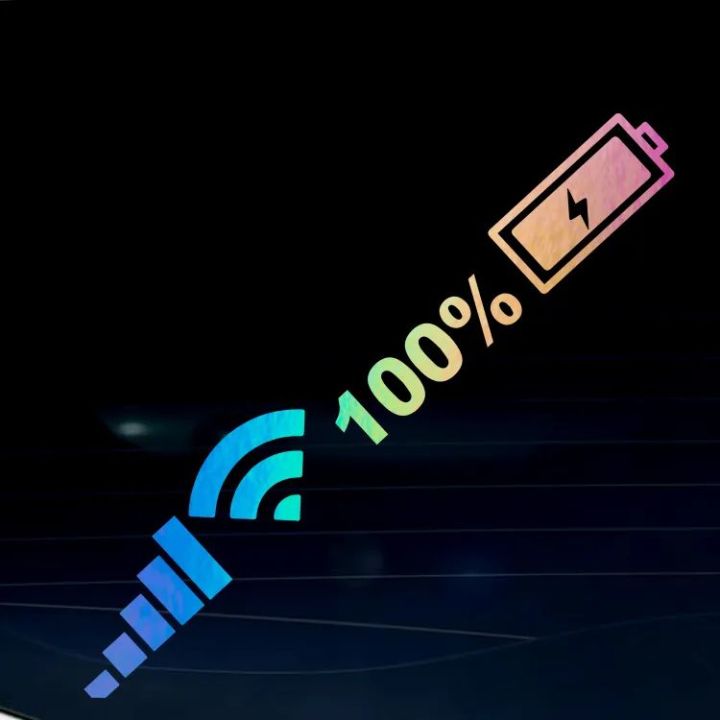 10x1.5 in –Holographic Signal Vehicle Stickers For Car Van Three ...