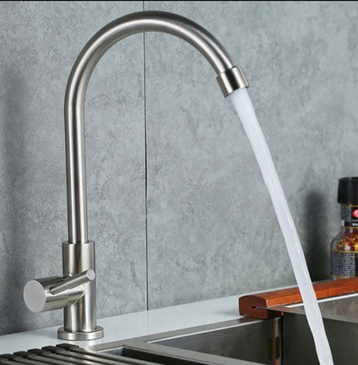 Stainless Steel Swan Neck kitchen Sink Tap | Daraz.lk
