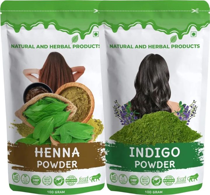 Indigo and Henna Powder | Black Hair Color | Indigo Dye | Hair Growth ...