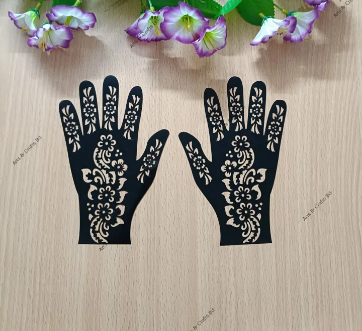 Same Design for both hand ( Mehedi Stickers) | Daraz.com.bd