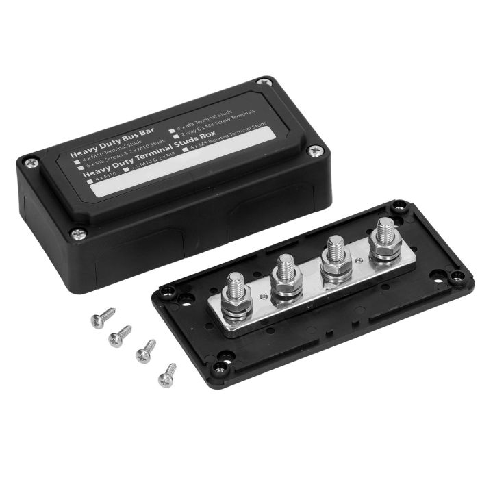 Bus Bar Box with Screws M10 Terminal Studs Power Junction Distribution ...