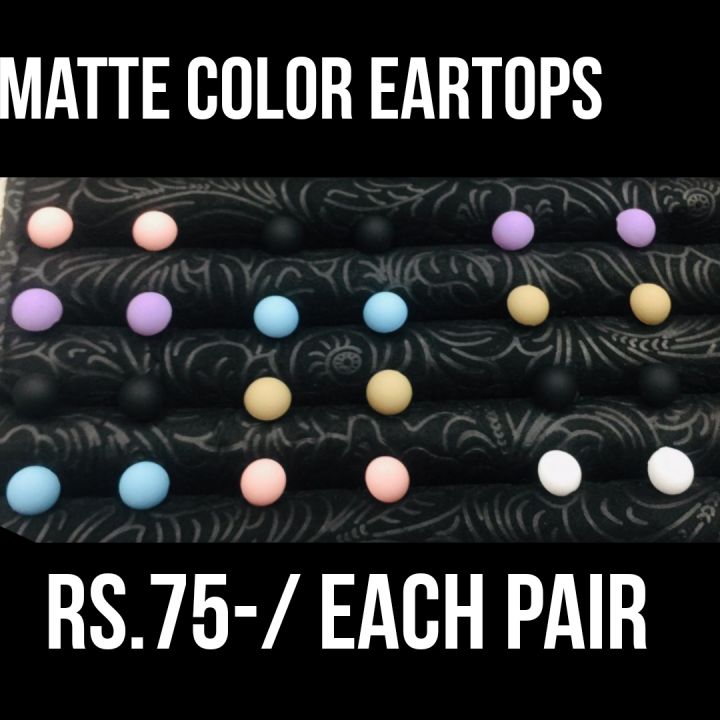 Eartops,casual wearing jewelry, light weight ear studs available in 5 ...