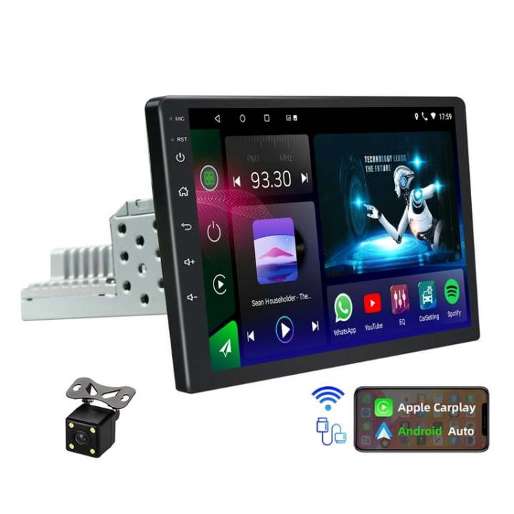 1G+16G] 10.1 inch Single Din Android 11 Car Stereo Apple Carplay and ...