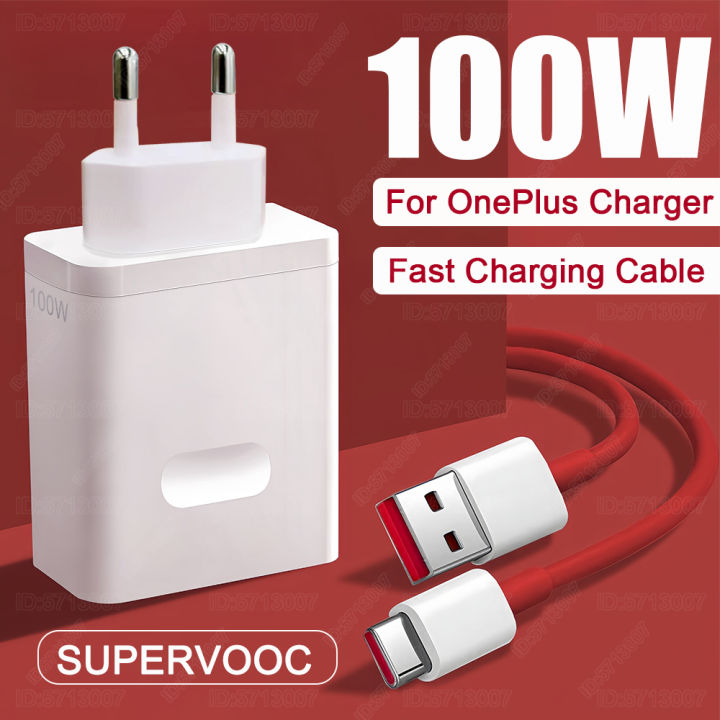 For Oneplus Original Charger 100W SuperVOOC Fast Charging Phone Adapter ...