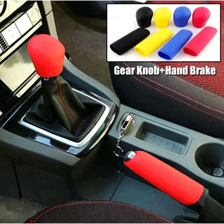 Automotive General New Hand Brake Shift Silicone Cover Anti slip Gear ...