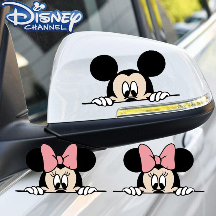Disney Mickey Mouse Cute Car Stickers Decoration Cartoon Minnie Rear ...