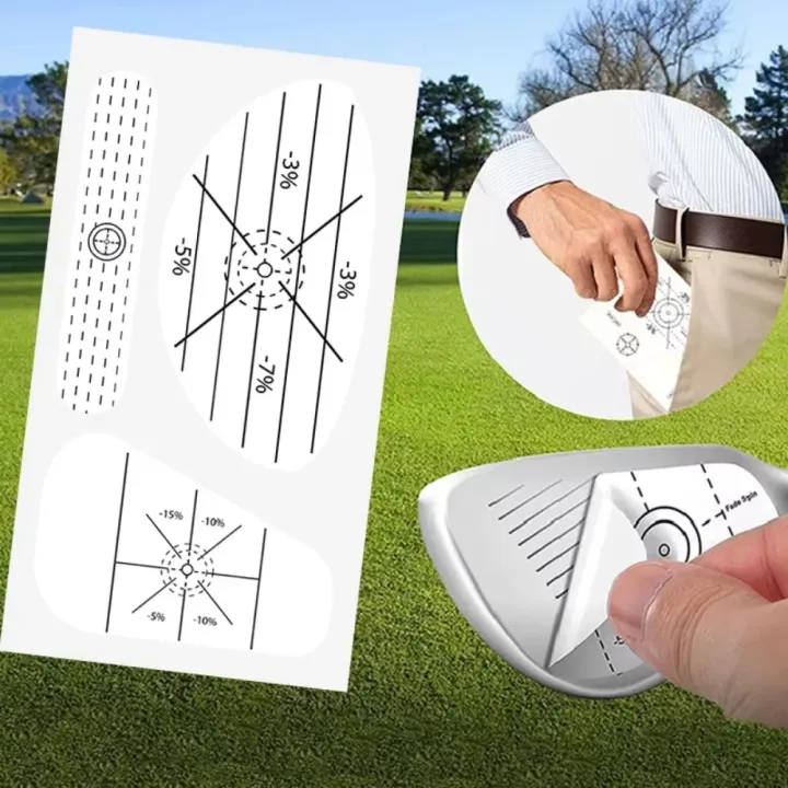 10 Sheets Golf Club Impact Tape Labels Stickers For Driver Woods Irons ...