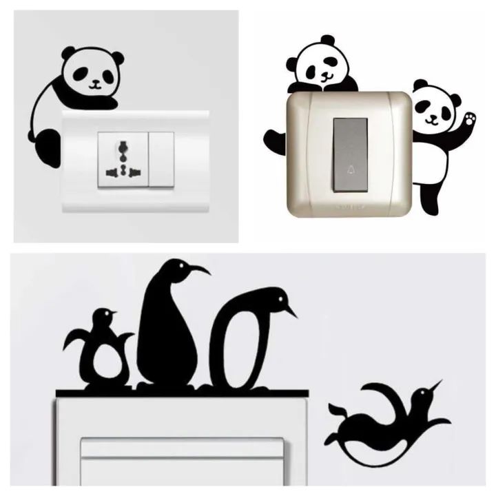 Pack of 3 Switchboard Cartoons for Home Decor | Daraz.pk