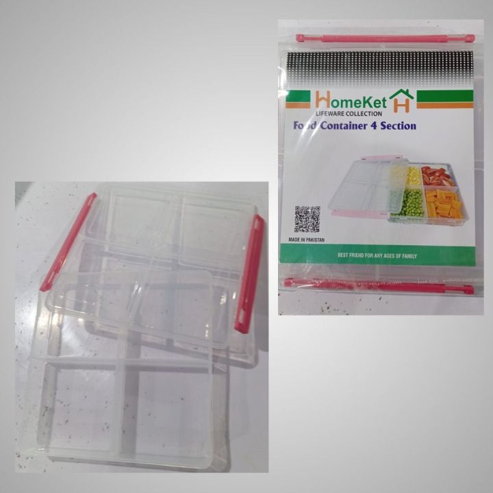 4 Section Organizer Box ,Storage Box ,Multipurpose Box | Daraz.pk