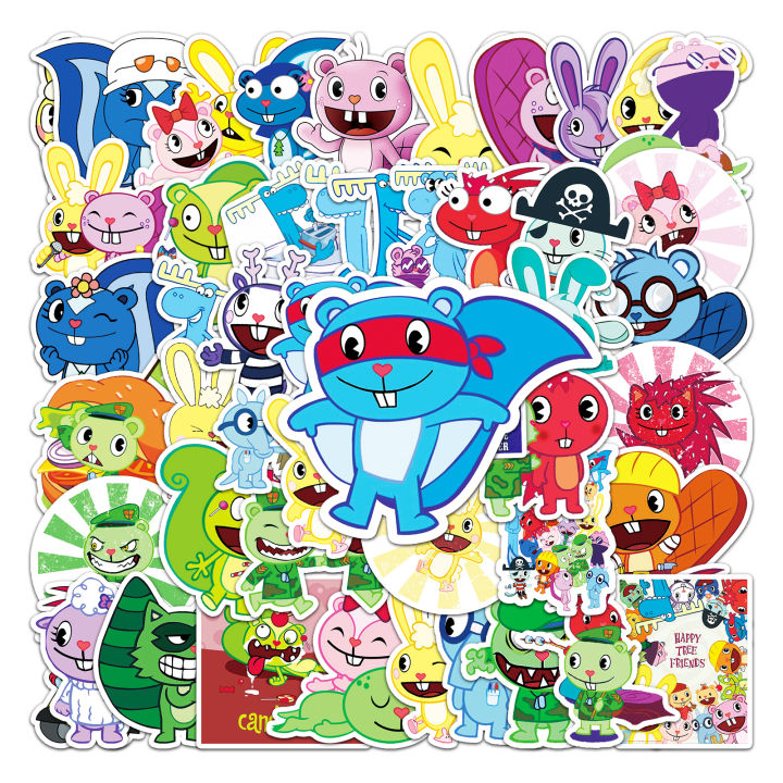 50 Piece Happy Tree Friends Stickers Waterproof DIY For Phones Laptop ...
