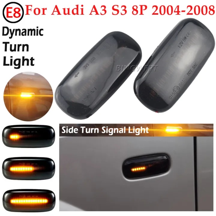 Flowing LED Dynamic Turn Signal Light For Audi A3 S3 8P A4 B6 B8 B7 S4 ...