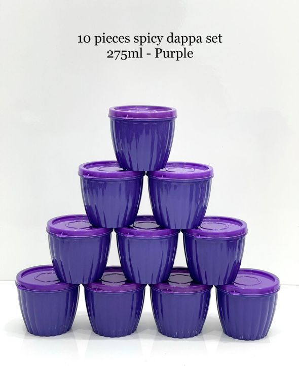 10pcs Spicy Dappa container Set | Daraz.lk