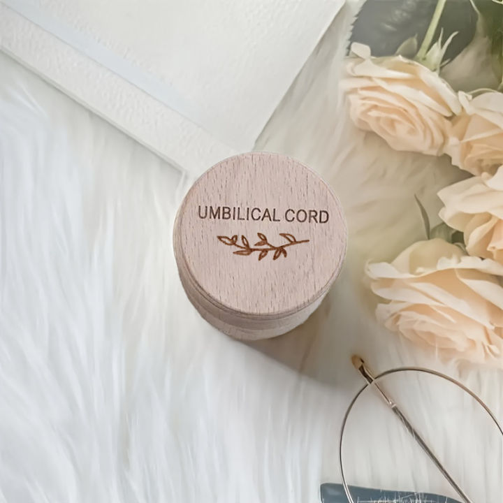 Wooden Baby Teeth Box Hair Umbilical Cord Collection Box for Newborn ...