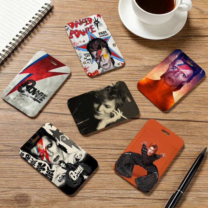 Singer D-David Bowie Card Holder Employee Card Cover Lanyard Work ...