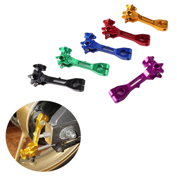 Universal Motorcycle CNC Aluminum Rear Brake Rocker Arm Adjustable Brake Tension Refit Lever ...
