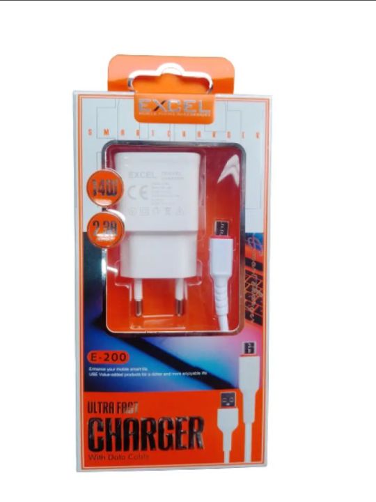 Excel E-200 14W Ultra Fast Micro USB Charger | Daraz.com.bd