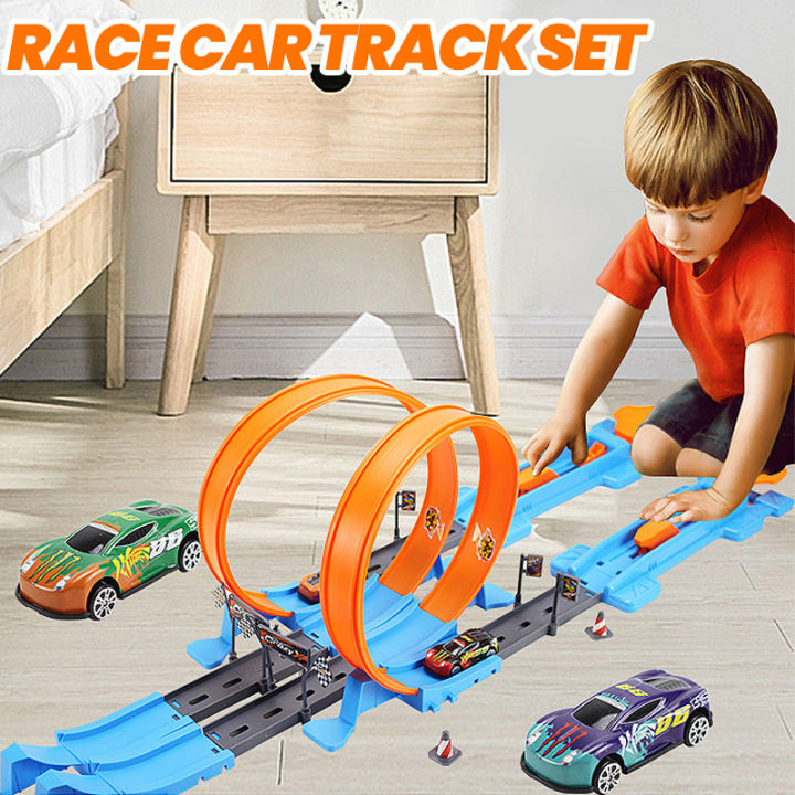Railway Racing Track Play Set Mini Speed Racing Car Kits Educational ...