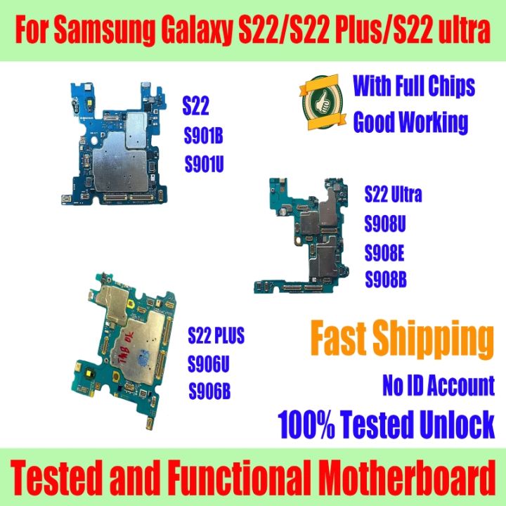 Unlocked S22 S901 Motherboard For Samsung Galaxy S22 Plus S906 Tested ...